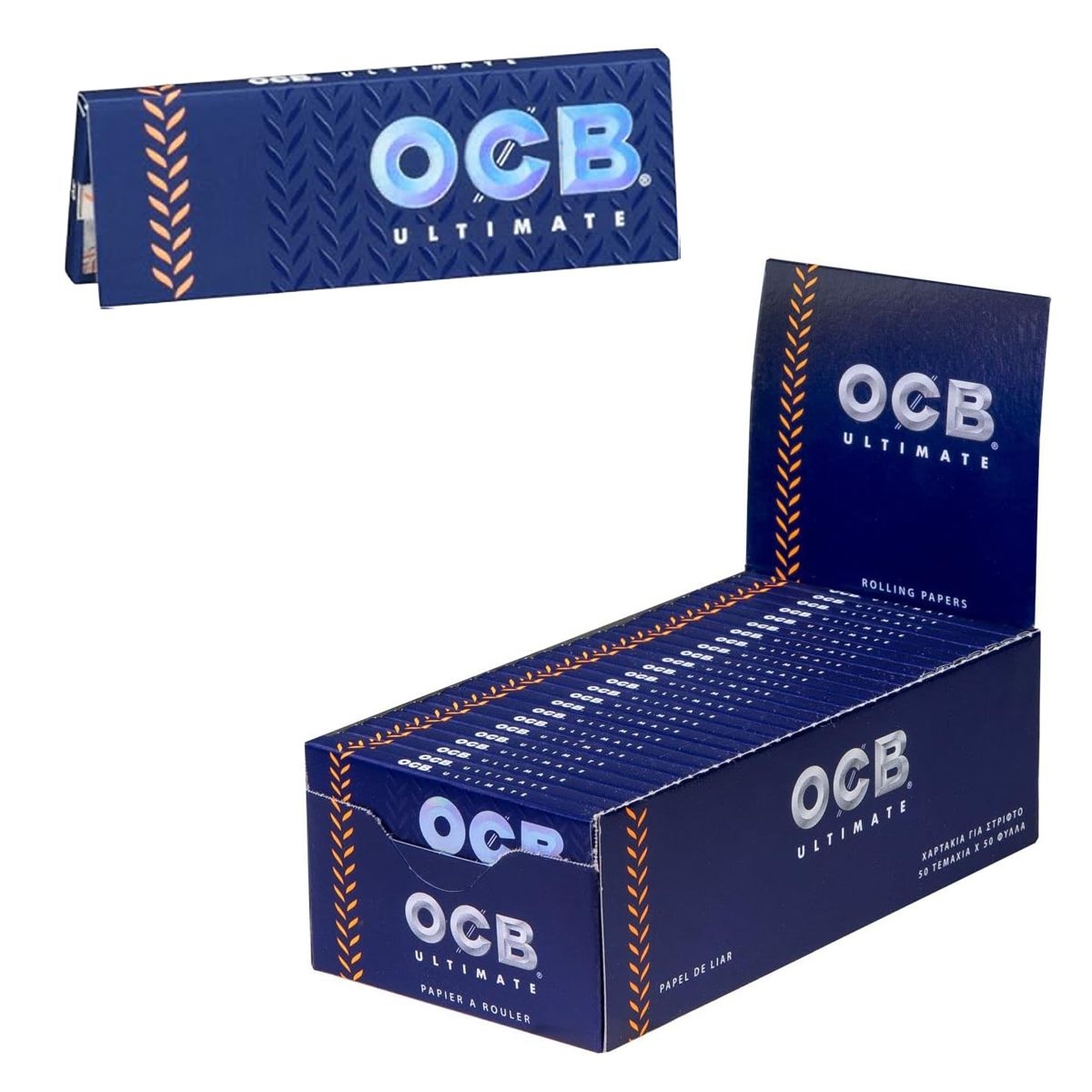 OCB | Ultimate Single Wide Regular Papers (50 Booklets) | HEADSHOP ...