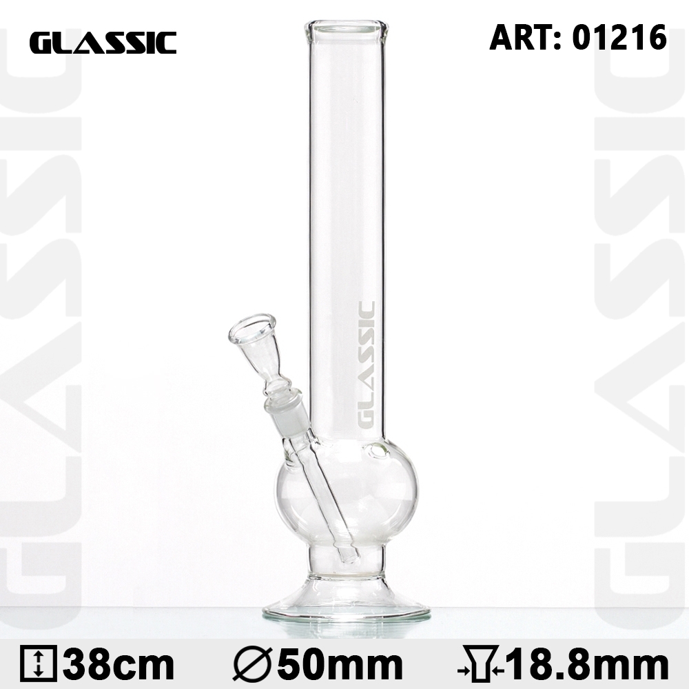 Glassic | Bouncer Bong - H:38cm- Ø:50mm- Socket:18.8mm | Glass Bongs ...