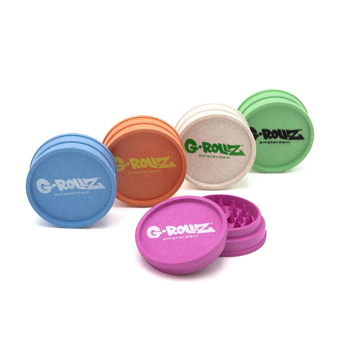 G-Rollz | Hemp 2-Part Grinder - Ø60mm Mix color (16pcs/display) | G ...